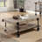 Latitude Run® Industrial Style Coffee Table with Open Bottom Shelf ...