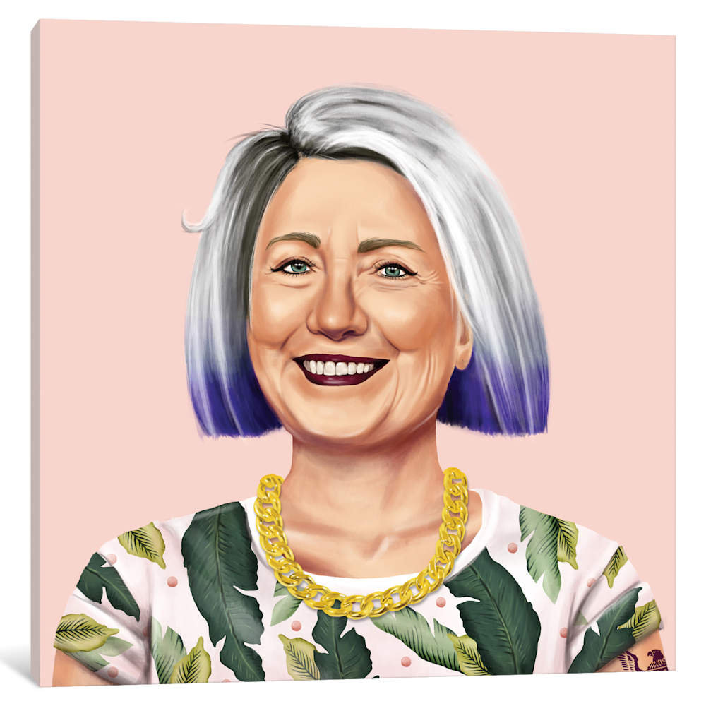 East Urban Home 'Hillary Clinton' Graphic Art on Wrapped Canvas ...