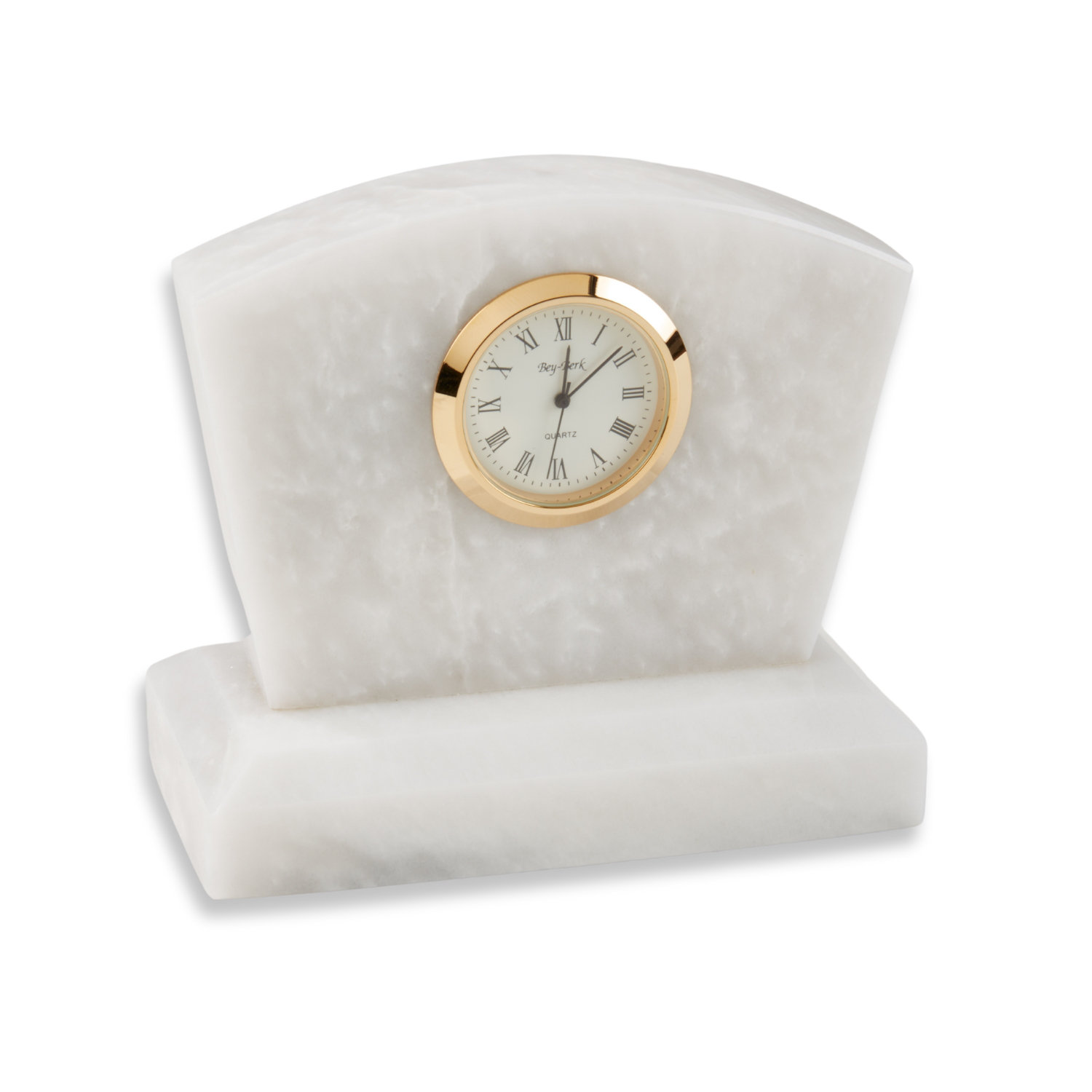 Mercer41 Analog Stone Quartz Movement / Crystal Tabletop Clock | Wayfair