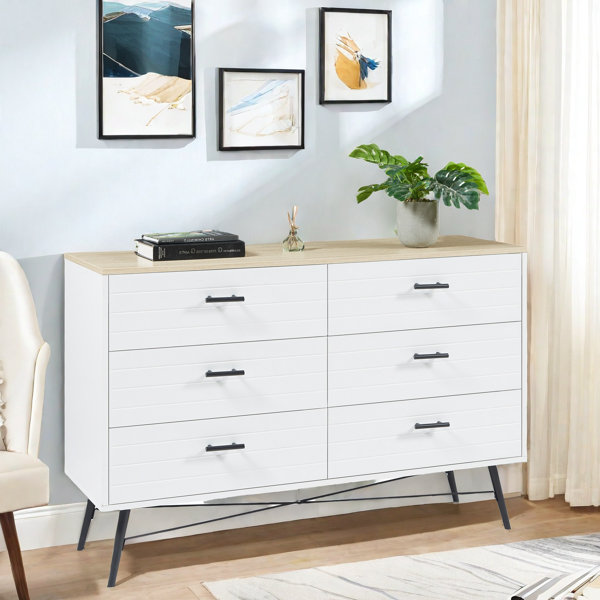 Corrigan Studio® Mekenzie 6 - Drawer Dresser | Wayfair