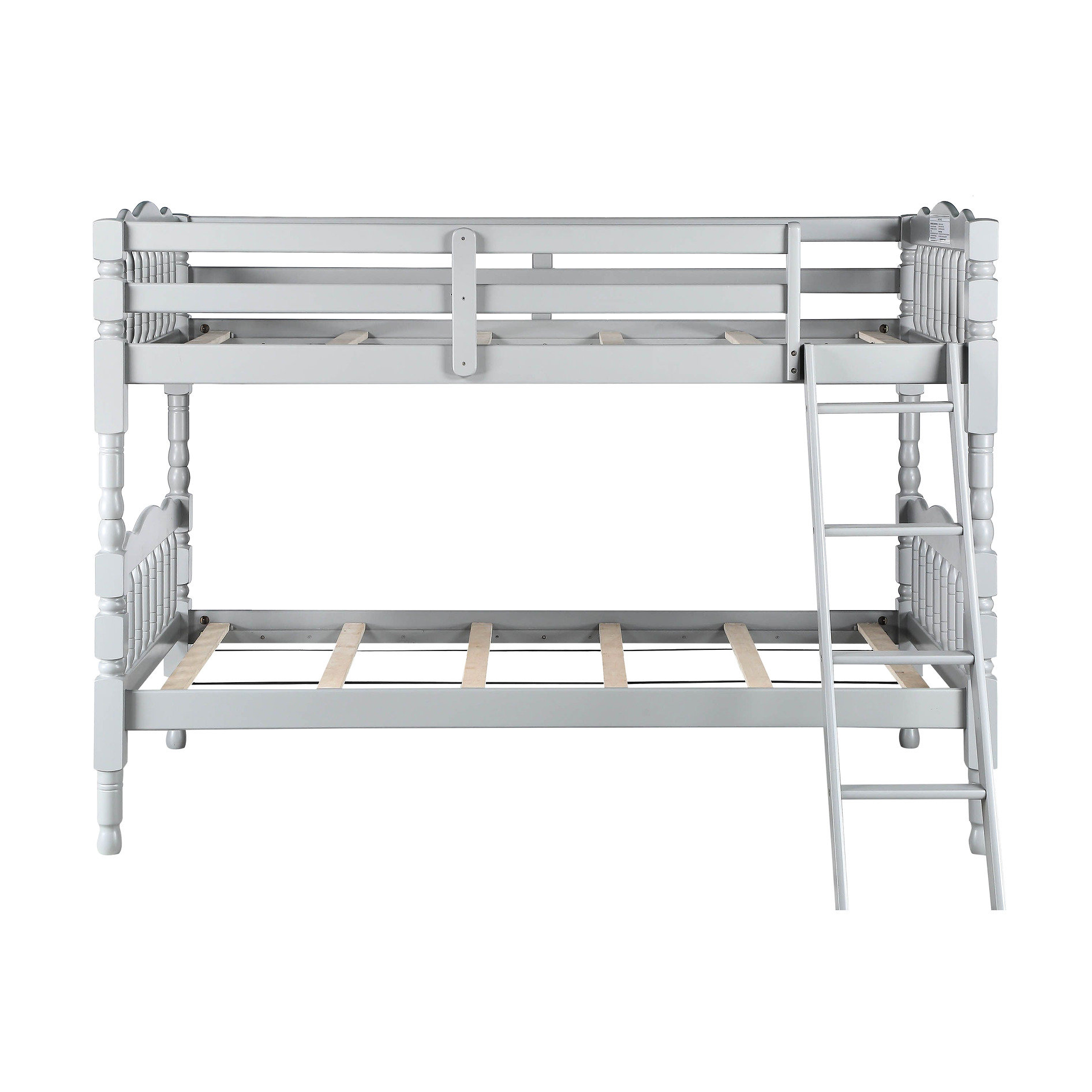 Latitude Run® Grey Bunk Bed For Twin Beds - Convertible Building Method ...