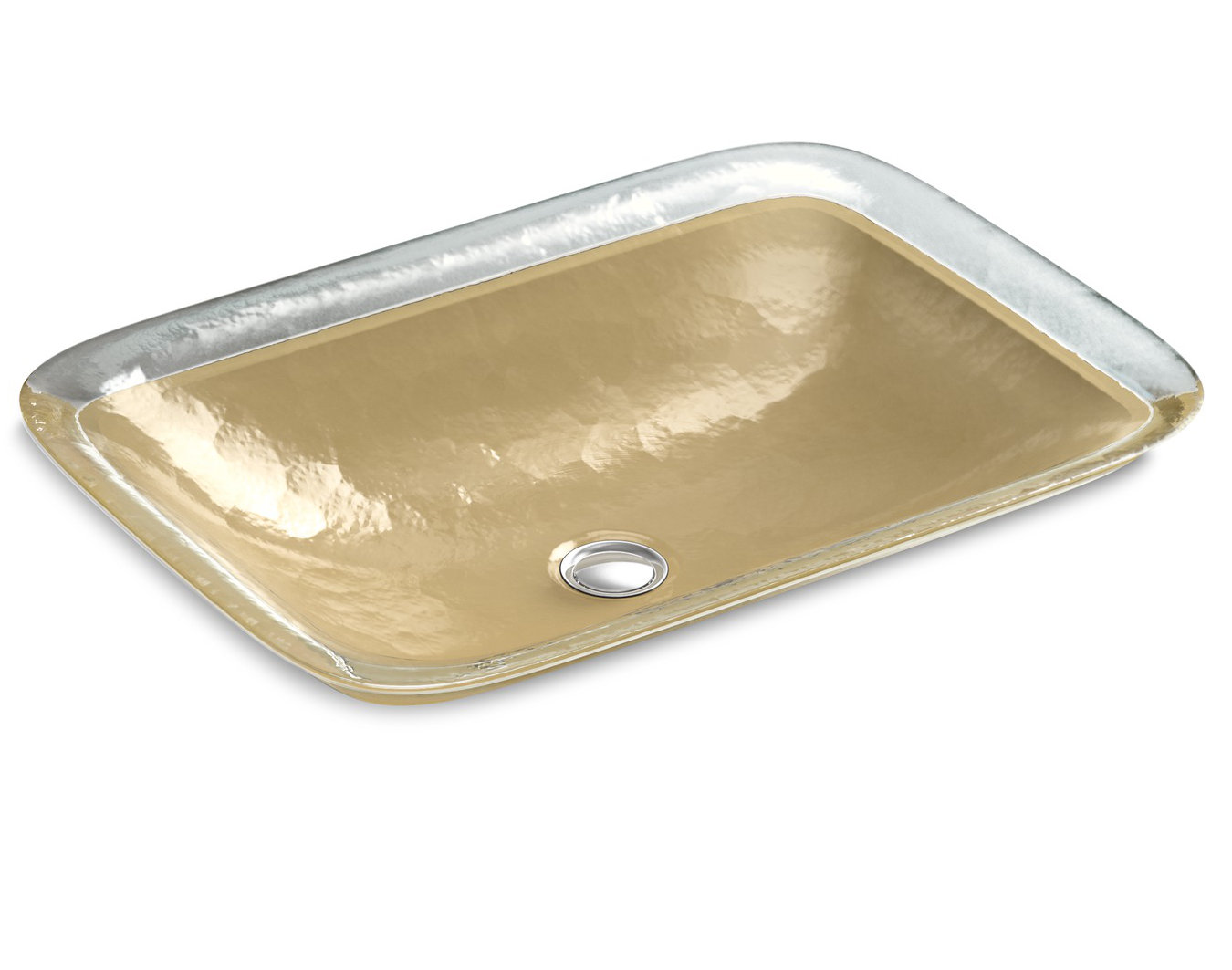 Kohler Inia, Artist Editions Rectangle Glass Wading Pool Bathroom Sink ...
