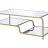 Mercer41 Coffee Table in Gold & Mirror | Wayfair