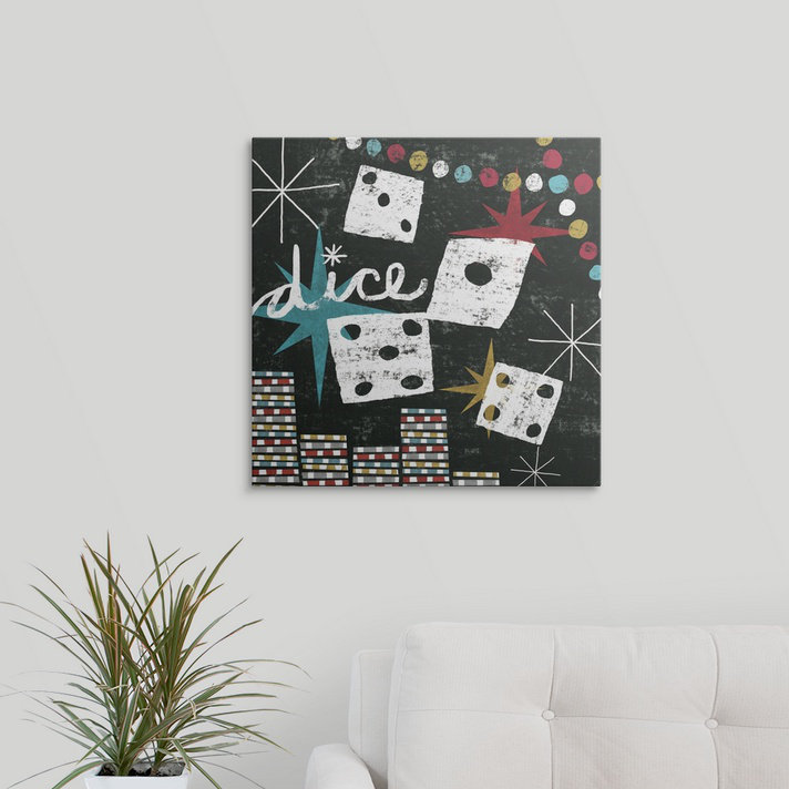 George Oliver Brodin Vegas Dice' by Michael Mullan Painting Print | Wayfair