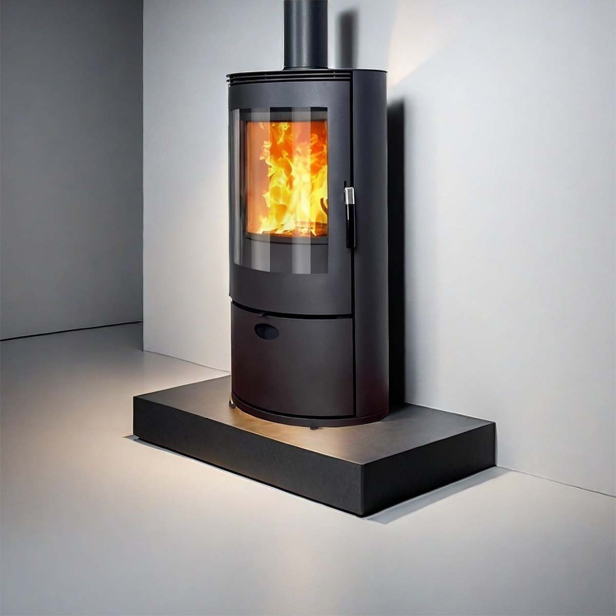 Hart Enjoy life Cylindrical domestic wood-burning fireplace - Wayfair ...