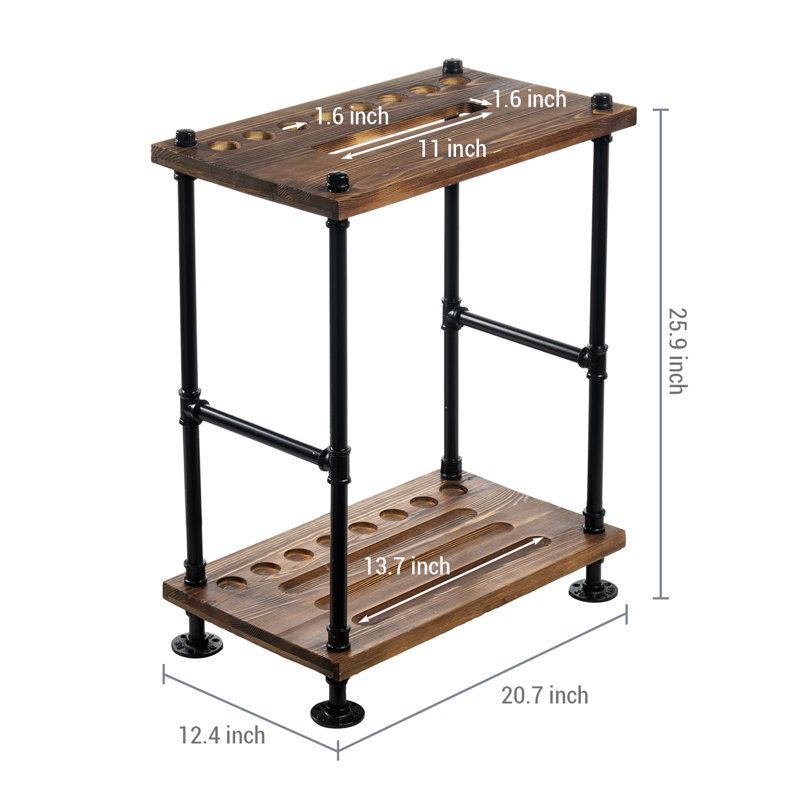 MyGift Solid Wood Billiard Pool Cue Rack | Wayfair