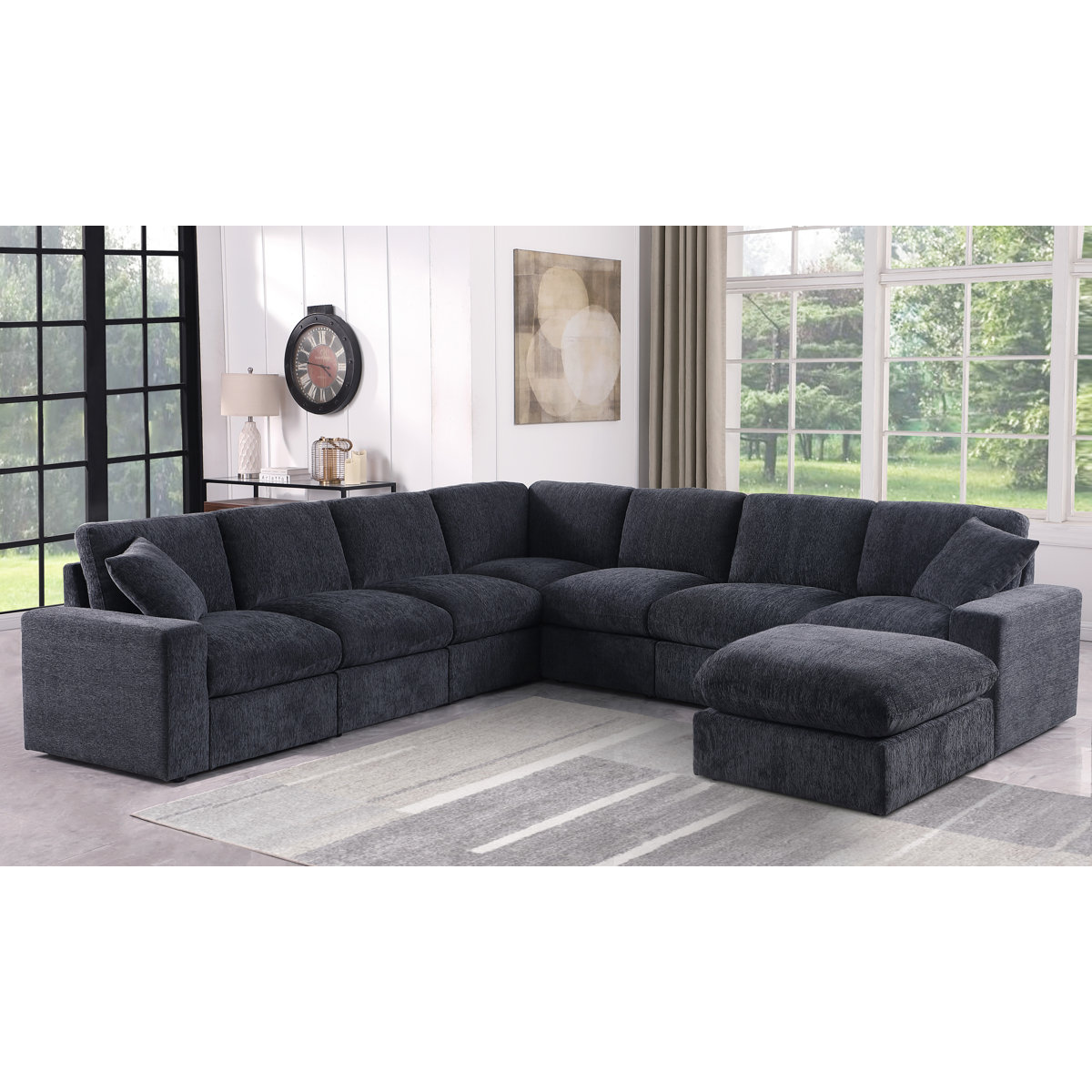 Wade Logan® Balliet Upholstered Sectional & Reviews | Wayfair