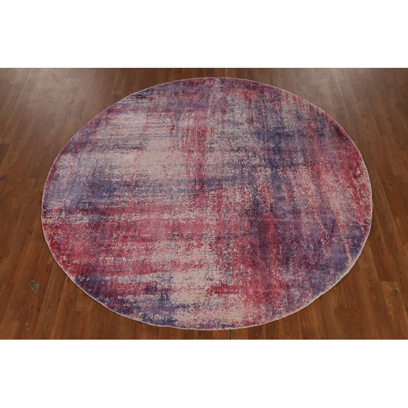 17 Stories Contemporary Abstract Round Area Rug | Wayfair