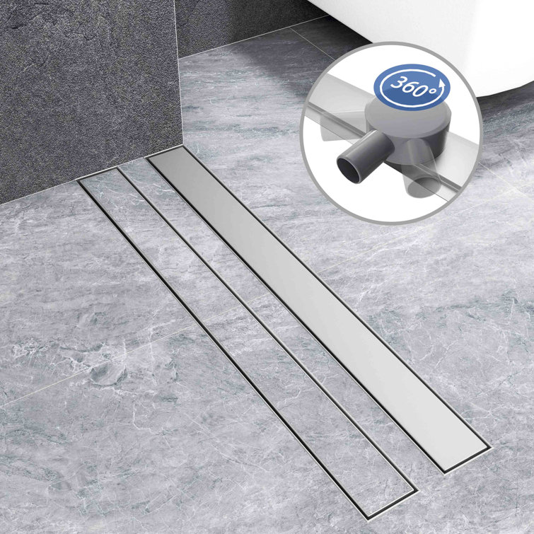Belfry Bathroom Favermann Linear Grid Waste With Overflow | Wayfair.co.uk