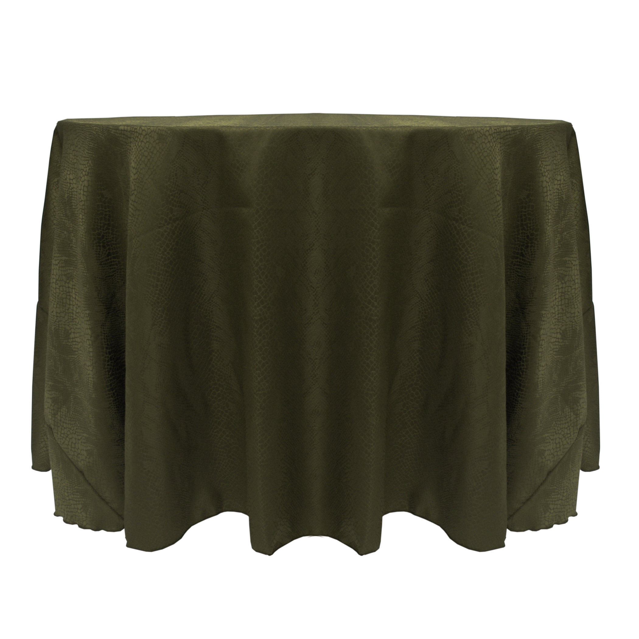 Ultimate Textile Modern Damask Kenya 72-Inch Round Tablecloth Jungle ...