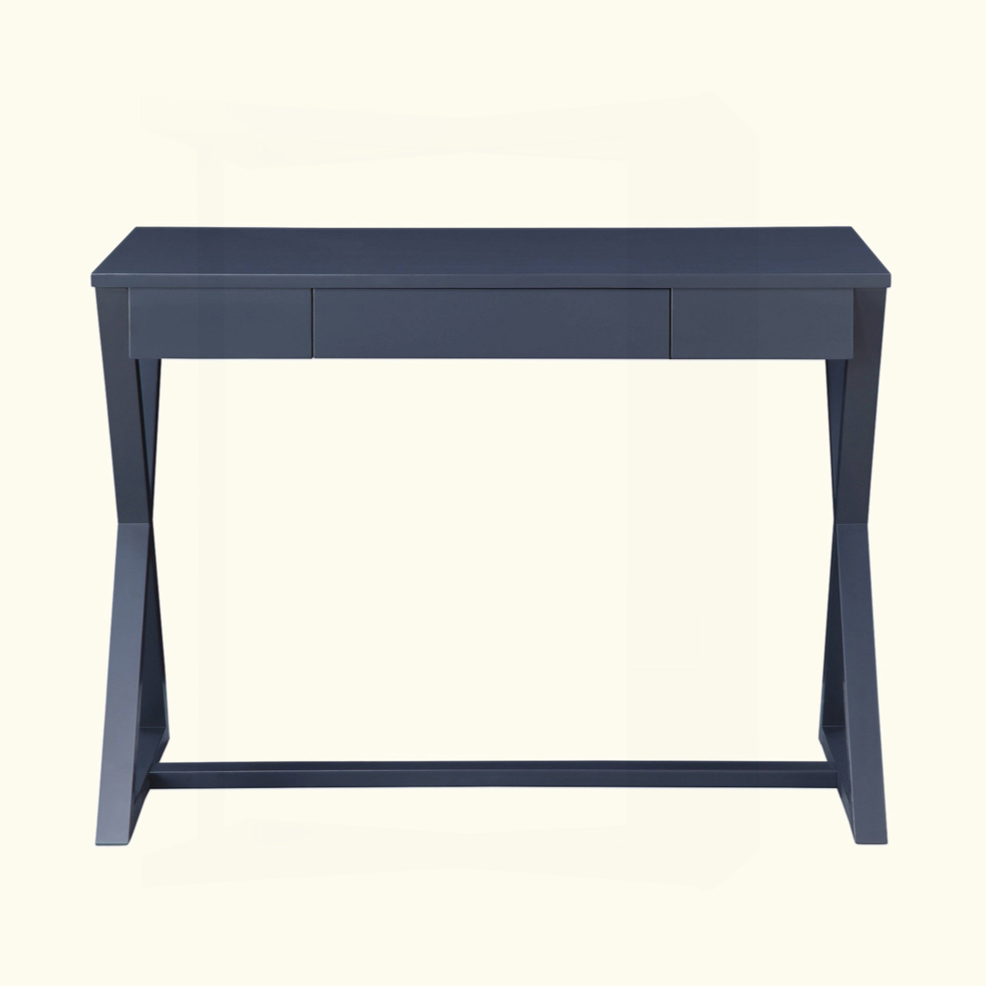 Tech Cube Rectangular Console Table With 1 Drawer, Charcoal | Wayfair