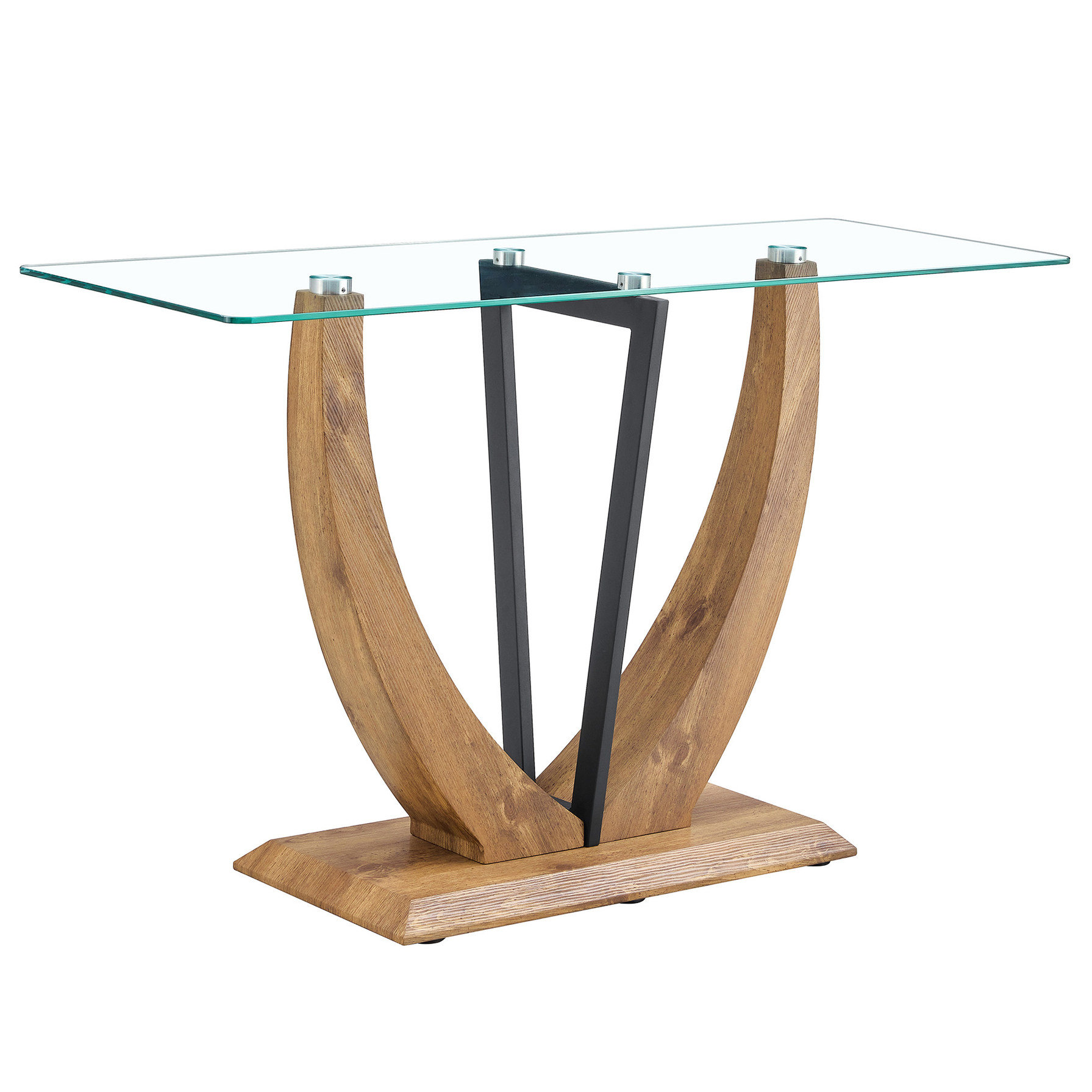 Wrought Studio™ Tempered Glass Rectangular Table - Modern Minimalist ...