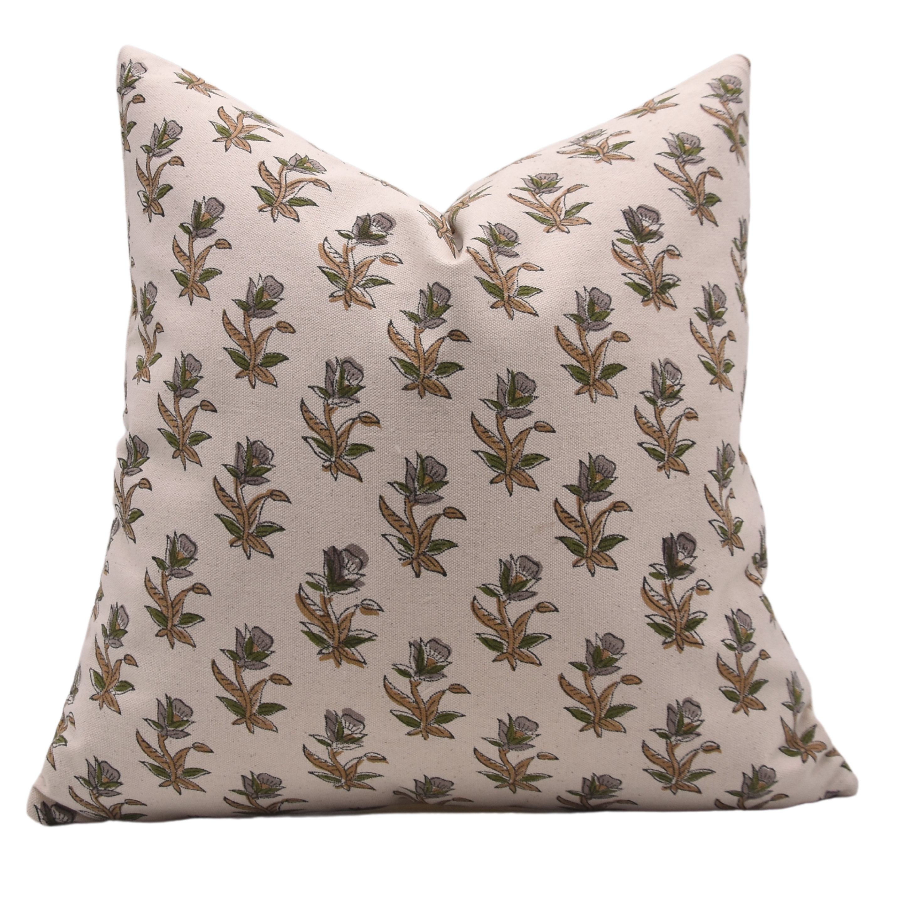 Fabdivine FABRITUAL Block Print Duck Canvas Throw Pillow Covers ...
