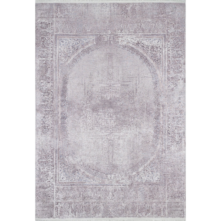Hargun Runner Usso Medallion Machine Woven Cream Area Rug | Wayfair.co.uk