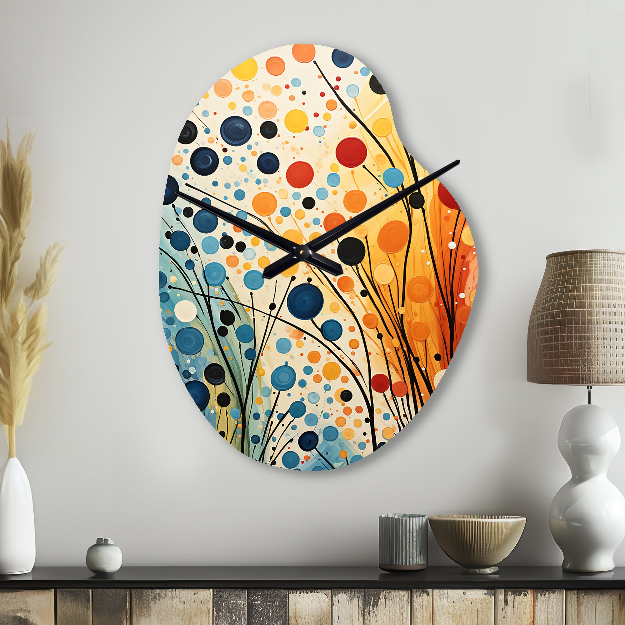 George Oliver Rickson Colorful Mid Century Dynamic Duality III ...