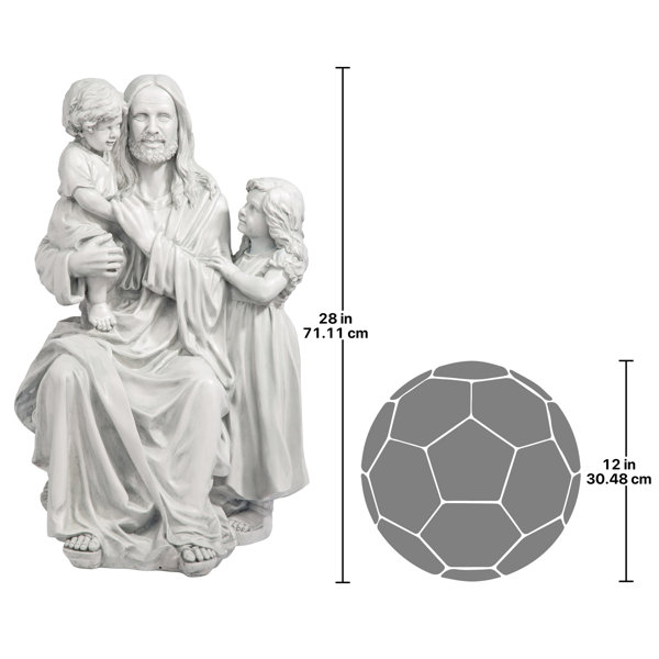Design Toscano Jesus Loves The Little Children Garden Statue & Reviews ...