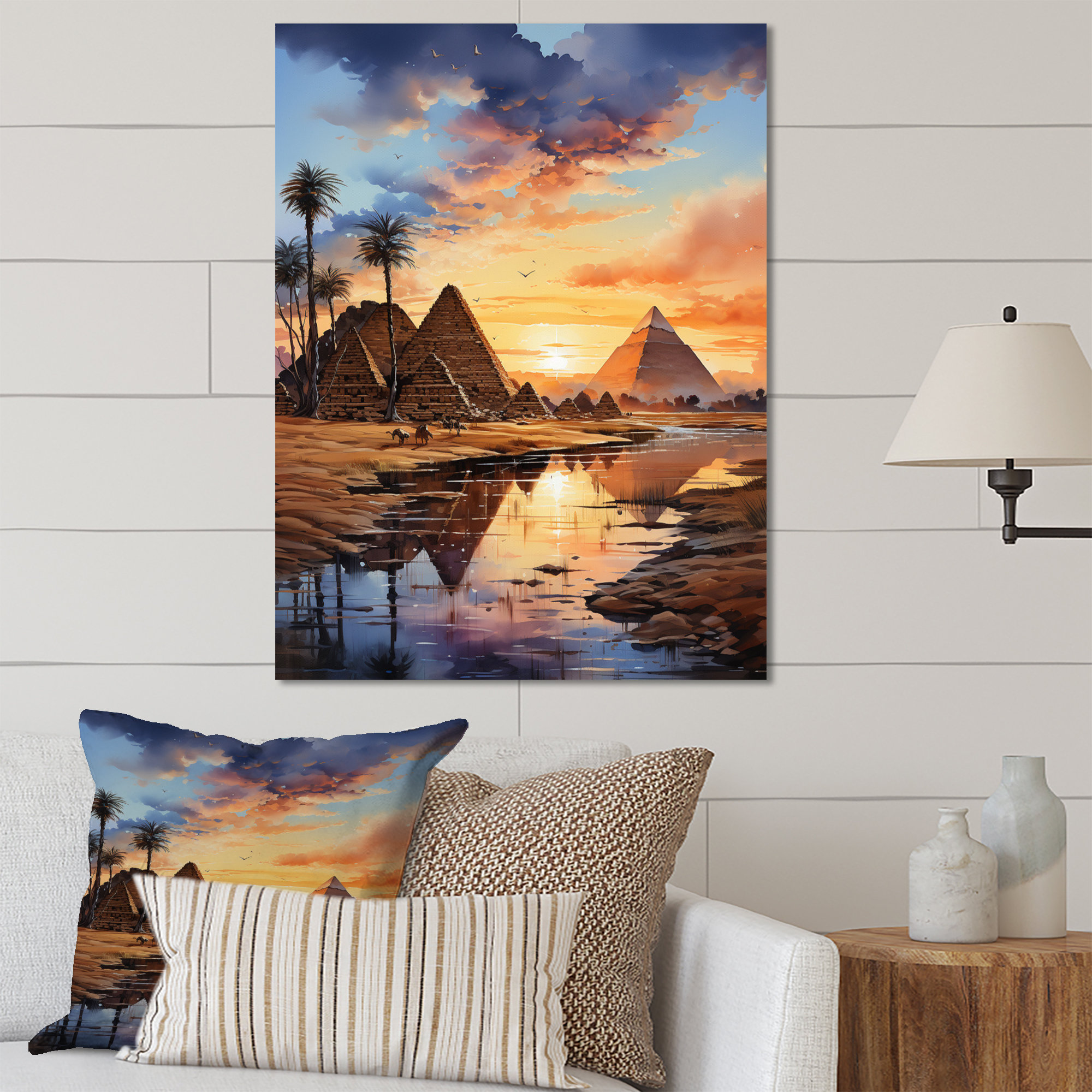 Foundry Select Pyramide égyptienne: «Wonders antique II», reproduction sur métal sans cadre ...