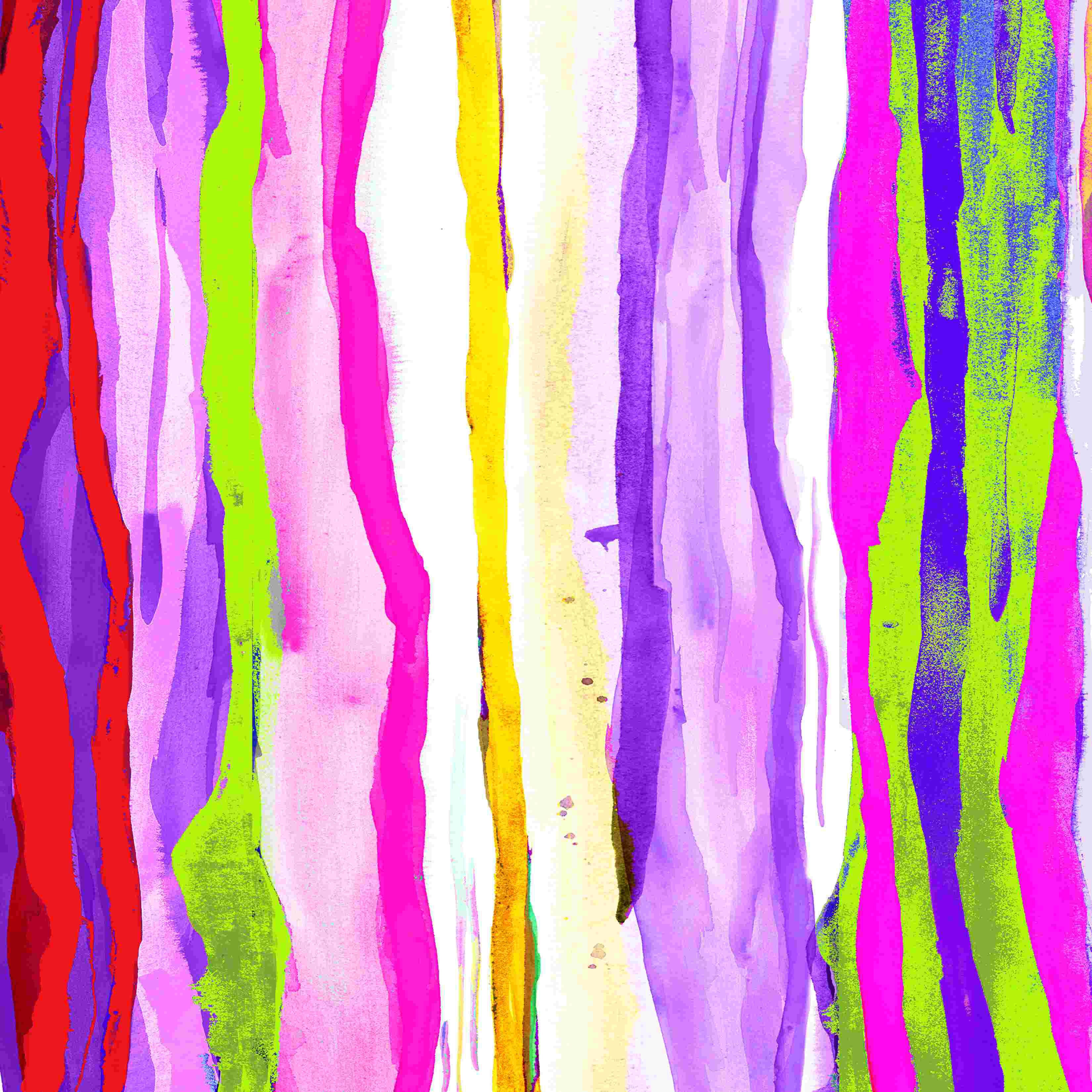 Wrought Studio " Bright Drippy Lines " Painting Print | Wayfair