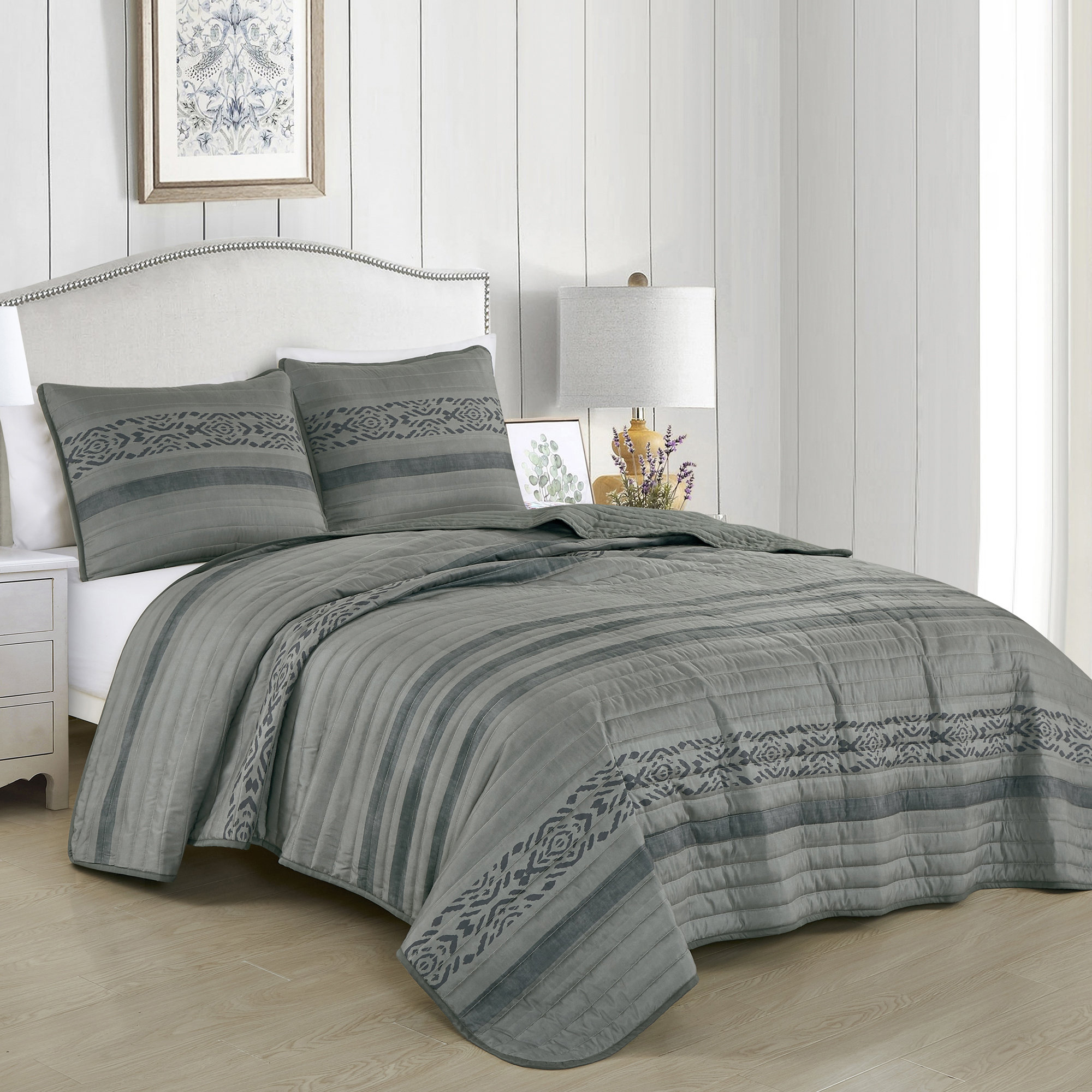 ESCA Kiho Luxury 3 Piece Bedspread - Wayfair Canada