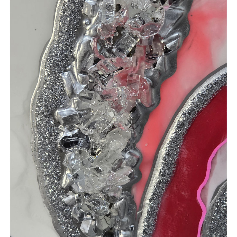 Mercer41 Peppermint Ice - Original Epoxy Resin Wall Art | Wayfair