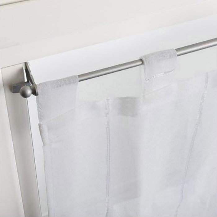 Evideco Café Rod Adjustable Single Curtain Rod & Reviews | Wayfair