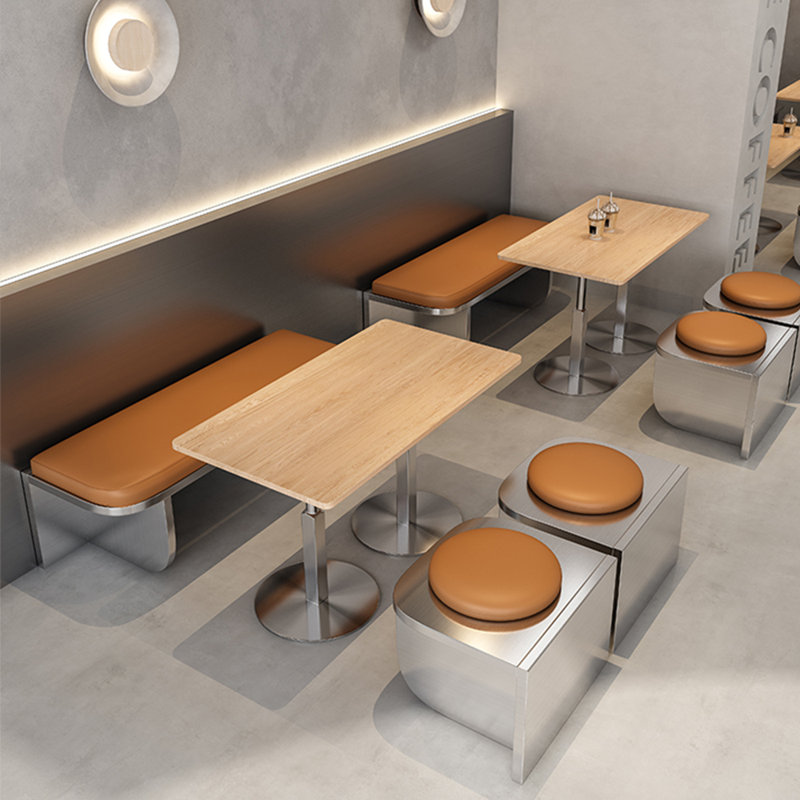 Canadian Linen Modern industrial style cafe restaurant bench | Wayfair