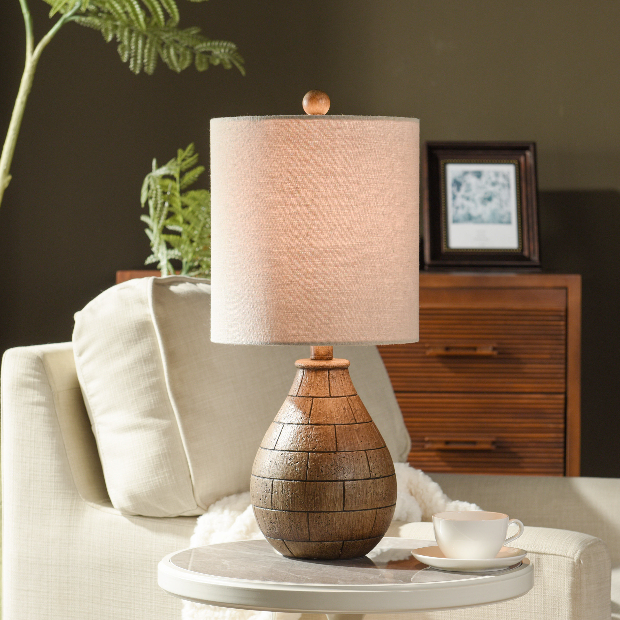 Union Rustic Amareion 21.25" Brown Table Lamp & Reviews | Wayfair