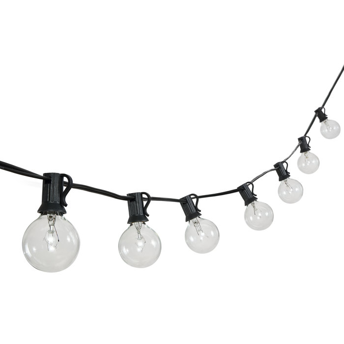 17 Stories Outdoor 25 - Bulb 25'' Plug-in Globe String Light | Wayfair