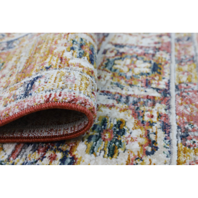 Mistana™ Alleman Oriental Rose/Cream Area Rug & Reviews | Wayfair