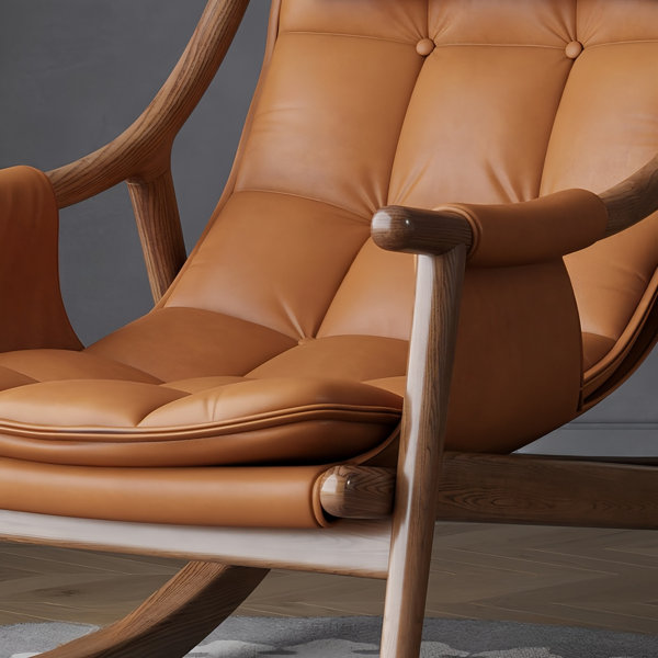 VIBORZ Solid Wood Rocking Chair | Wayfair
