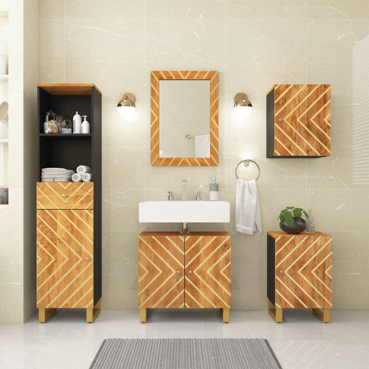 Natur Pur Benoit 5 Piece Bathroom Furniture Suite | Wayfair.co.uk
