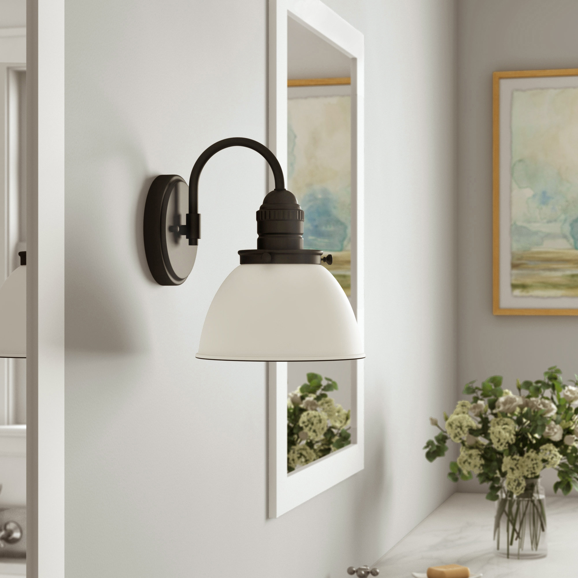 Breakwater Bay Sumler 1 - Light Dimmable Barn Light & Reviews | Wayfair