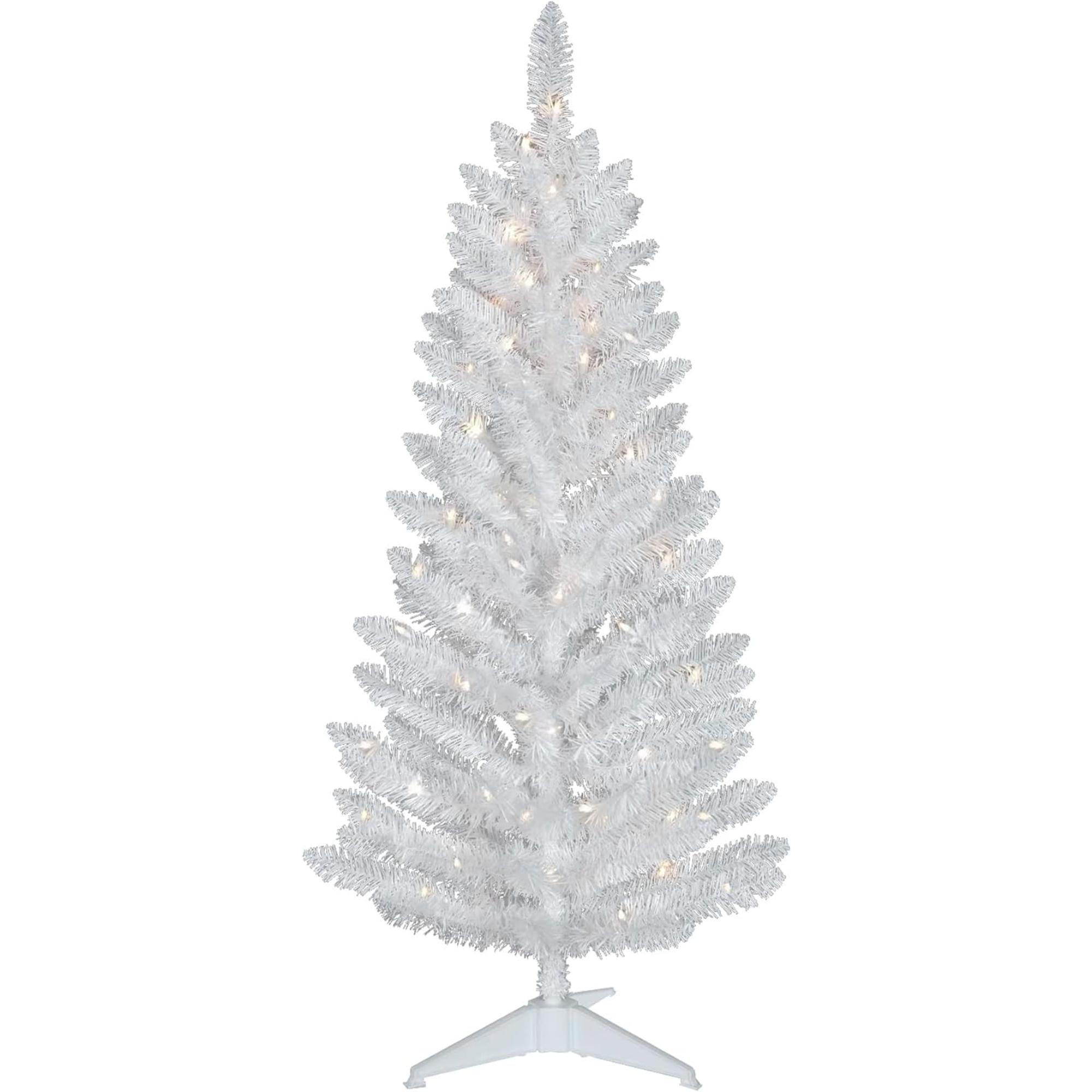 The Holiday Aisle® 3FT Artificial Christmas Tree, White Christmas Tree ...
