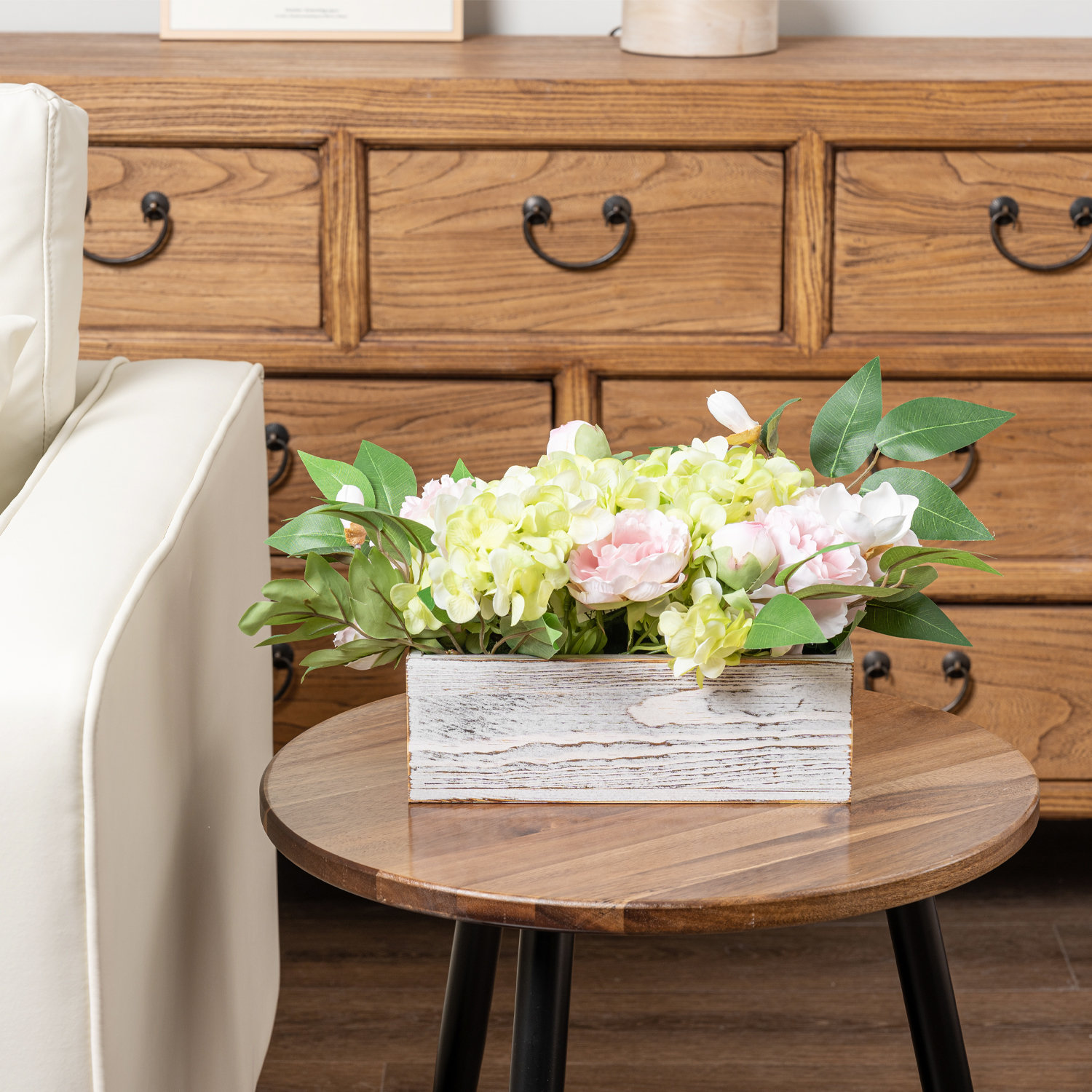 Gracie Oaks Tabletop Faux Flowers Floral Arrangements Centerpiece | Wayfair