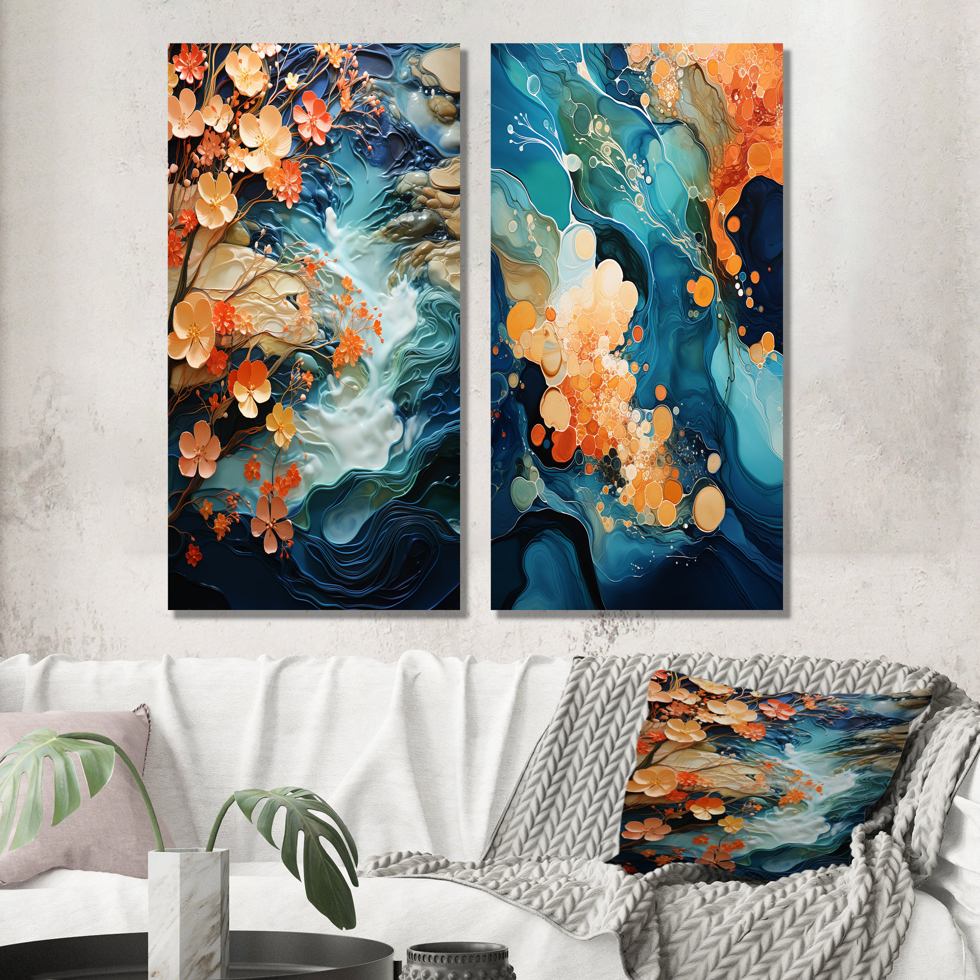 Ivy Bronx Whimsical Lakes Rivers Waterscapes - Abstract Collages Metal ...
