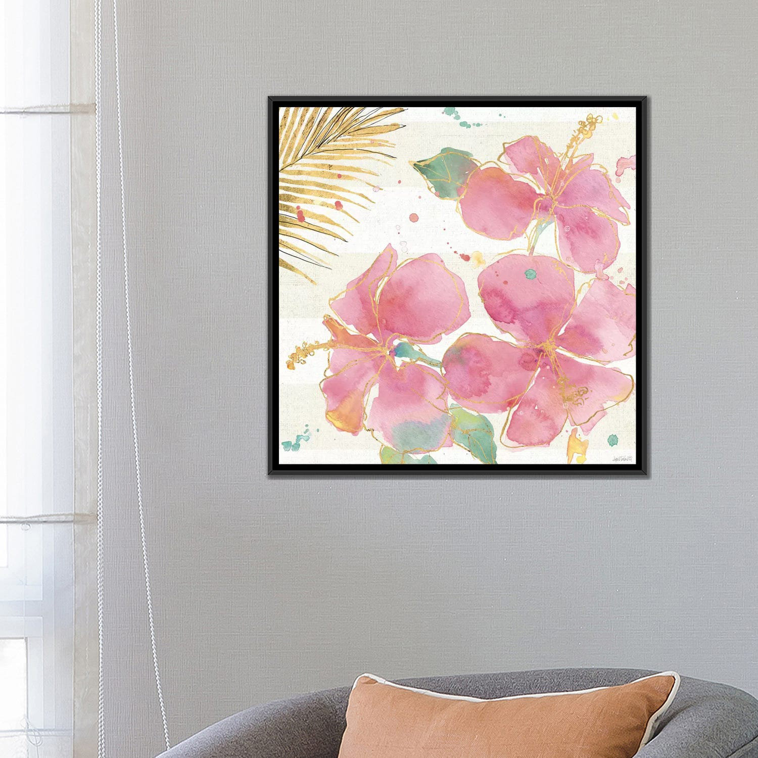 Mercer41 'Flamingo Fever VII' Painting Print Wrapped on Canvas ...