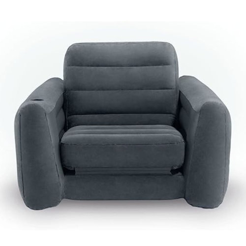 Intex Inflatable Pull Out Sofa Chair Sleeper 26" with Built-in ...