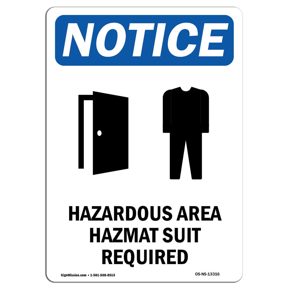SignMission Hazardous Area Hazmat Sign - Wayfair Canada