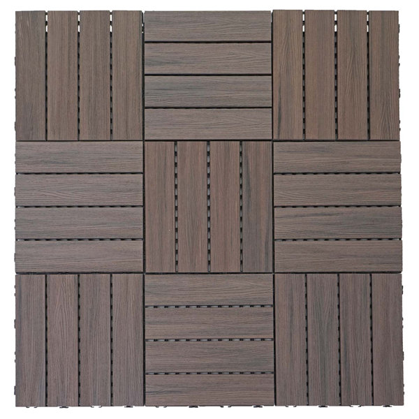 Symple Stuff 30cm x 30cm Wooden Floor Tile | Wayfair.co.uk