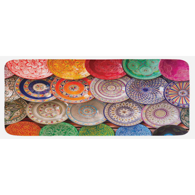 East Urban Home Moroccan Kitchen Mat | Wayfair