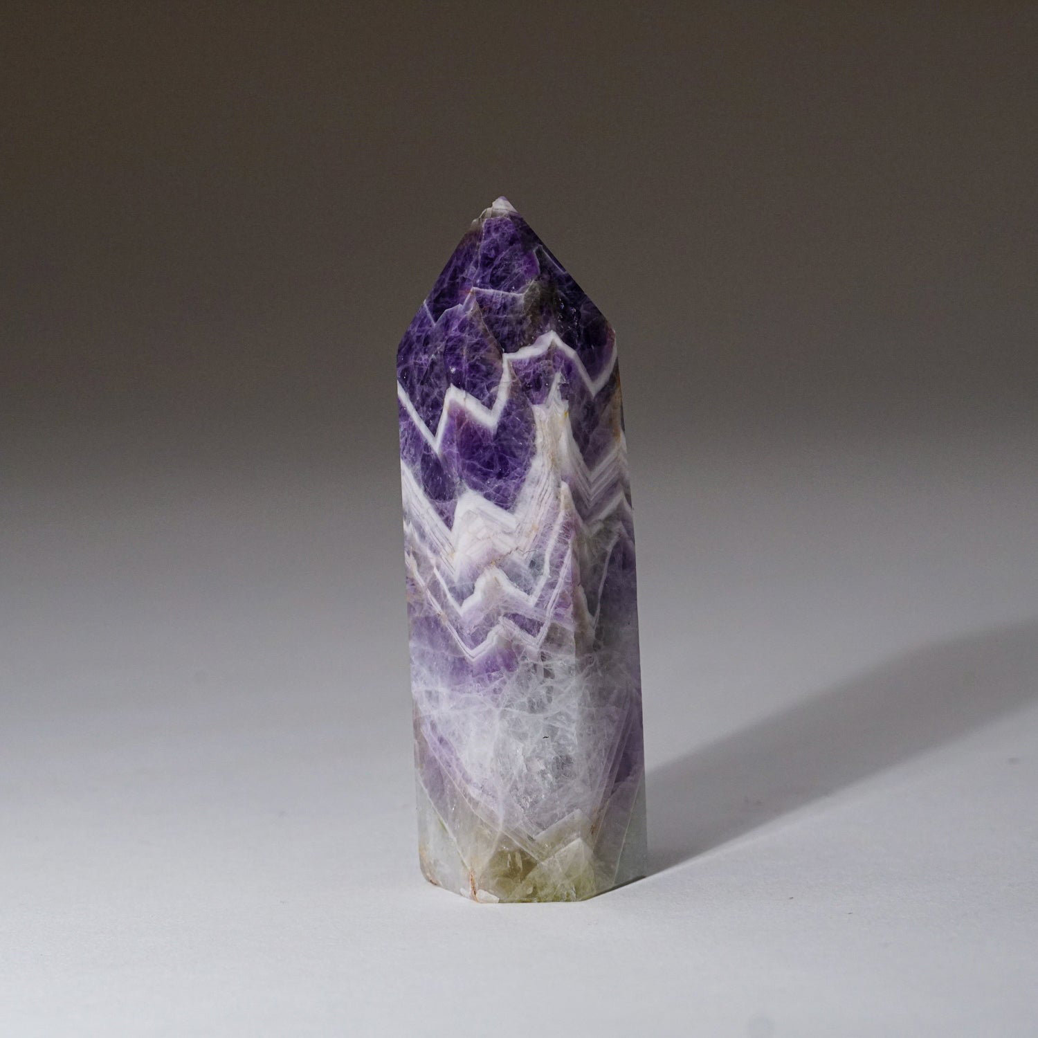 Astro Gallery of Gems Polished Chevron Amethyst Point from Brazil (0. ...