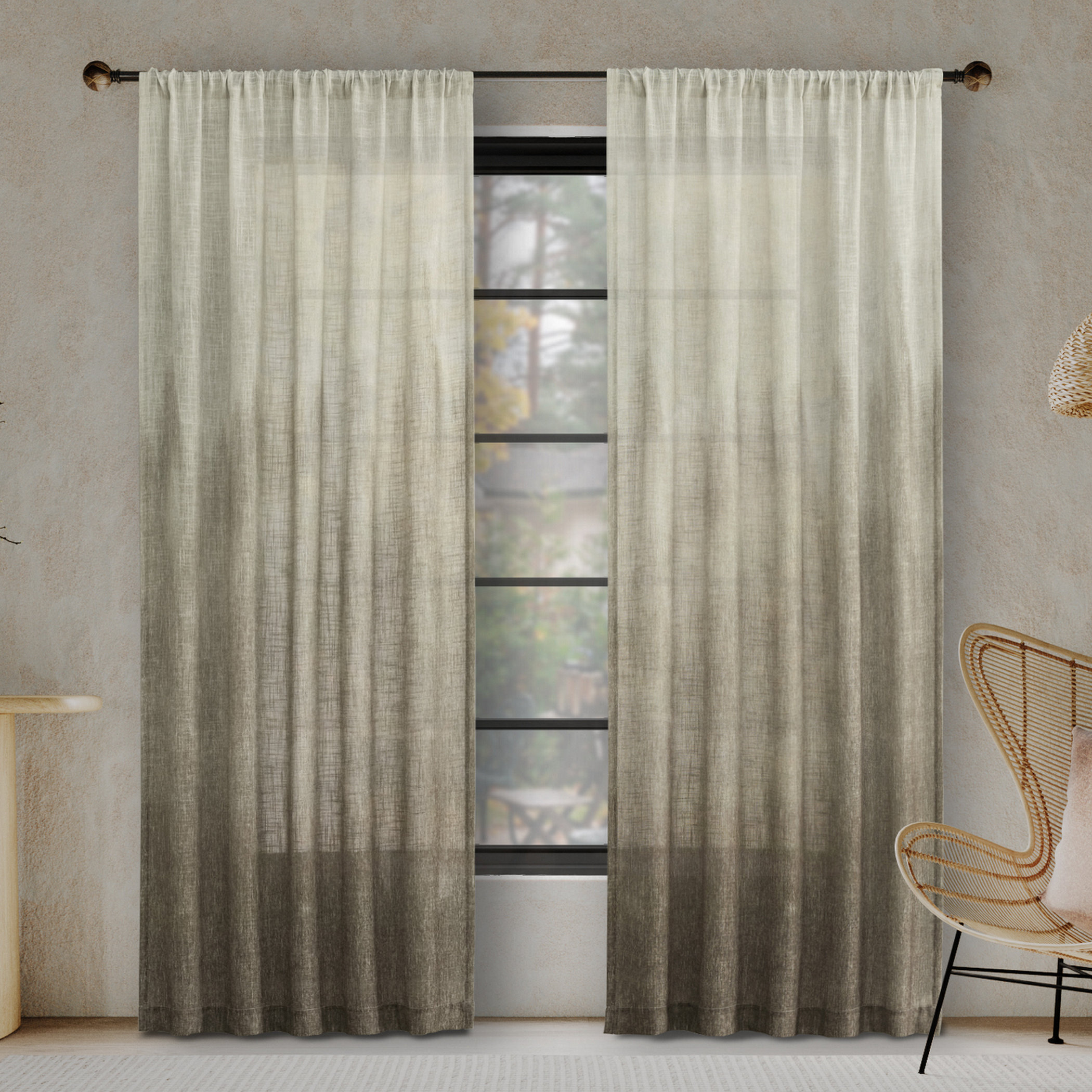 Indigo Road by Egypt Sherrod Correo Gradient Ombre Semi-Sheer Rod ...