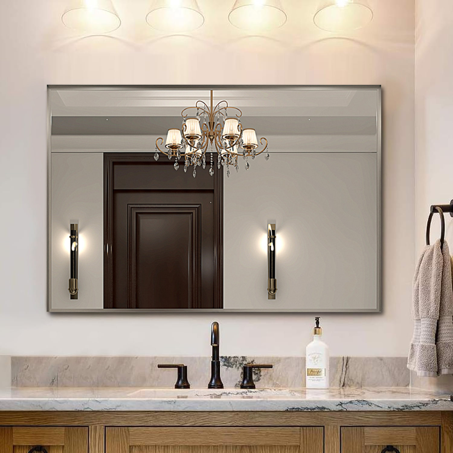 Latitude Run® Escarment Metal Rectangle Wall Mirror - Wayfair Canada