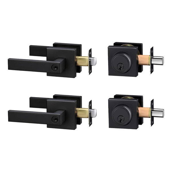 Kiflic Exterior Door Lock Set with Deadbolt, Front Door Handle Set with ...
