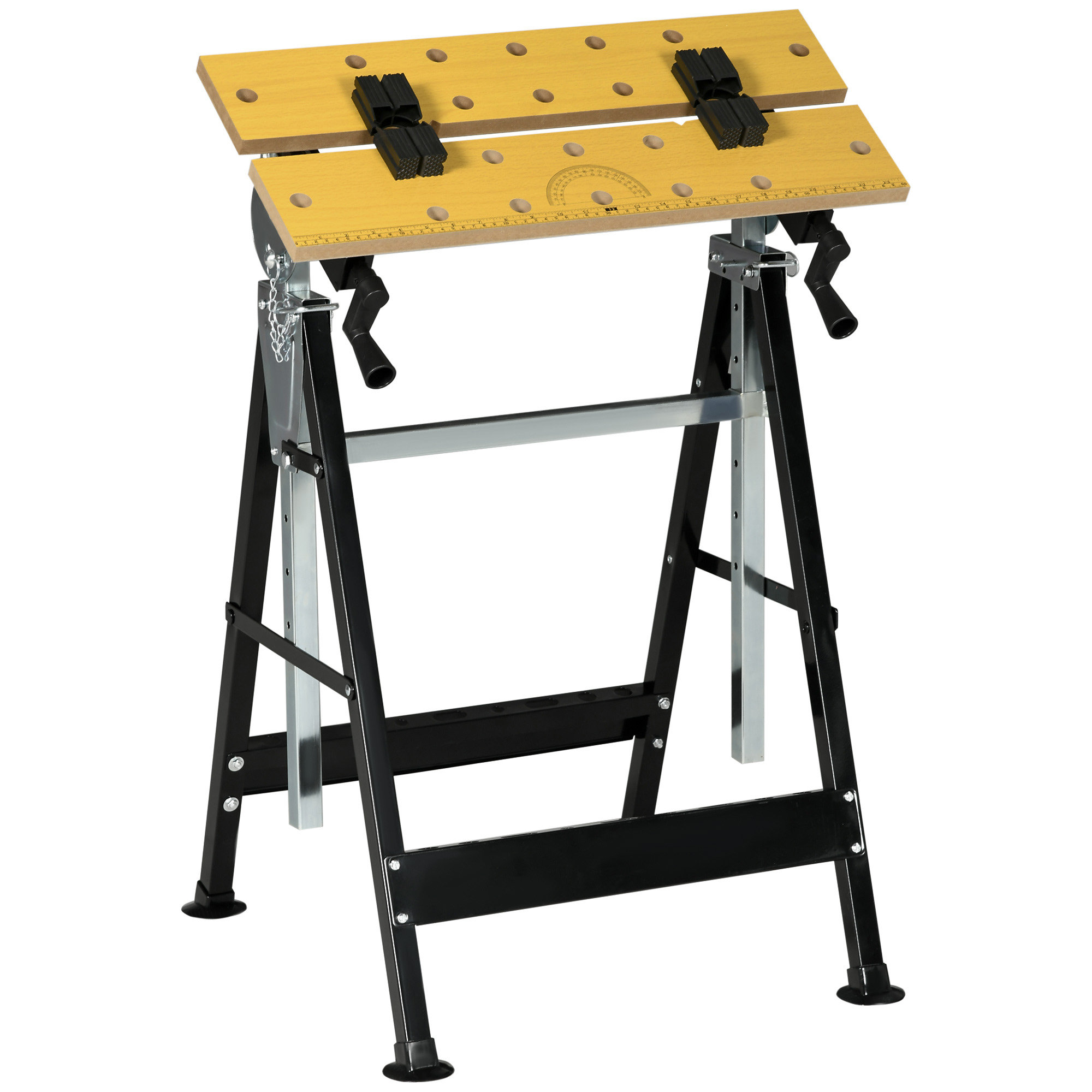 George Oliver HOMCOM Work Bench Tool Stand With Adjustable Height And ...