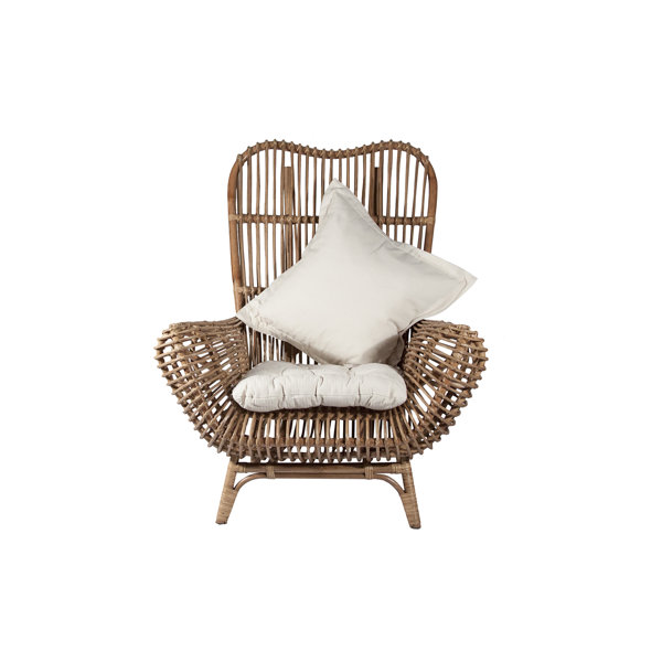 Ibolili Round Back Rattan Chair & Reviews | Wayfair