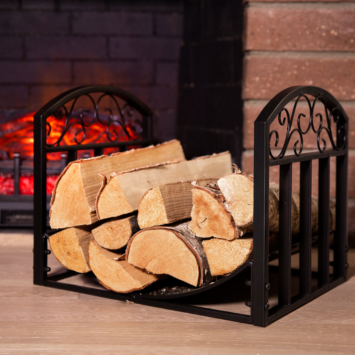 Red Barrel Studio® Herna Firewood Log Rack & Reviews | Wayfair
