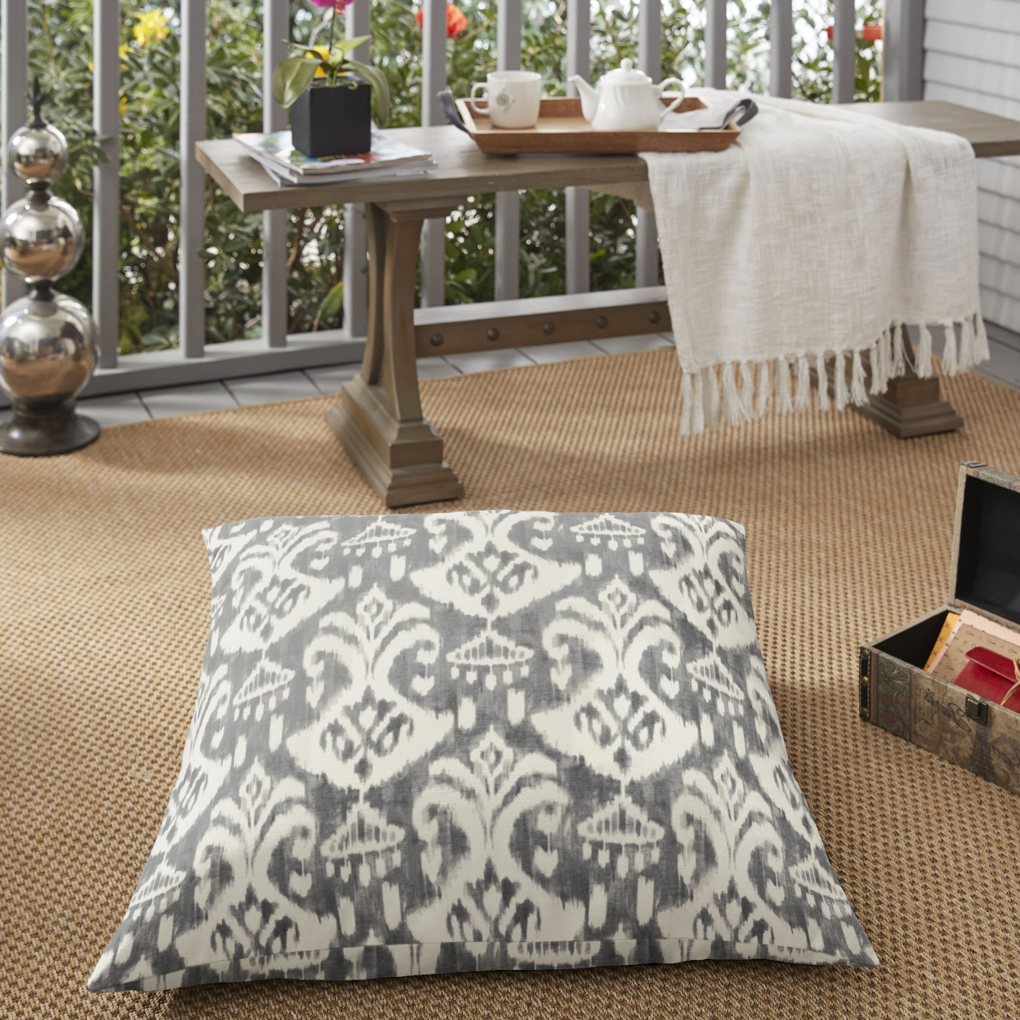 Mozaic Company Reagan Outdoor Square Ikat Floor Pillow - Wayfair Canada