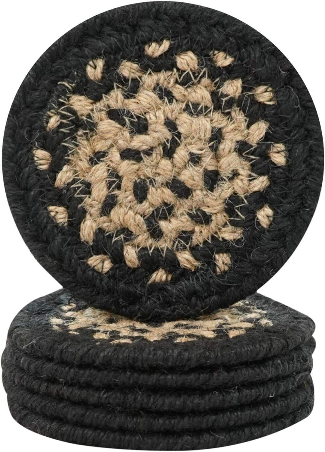 Ophelia & Co. Premium Jute Braided Indoor Table Coasters - Set of 6 ...