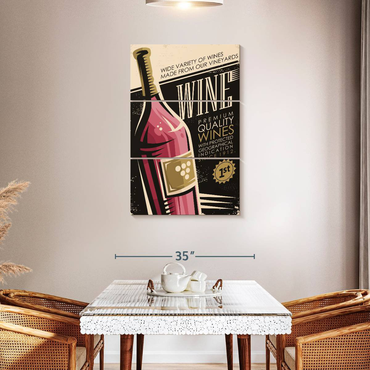 Ebern Designs Yarlin Premium Red Wine Poster | Wayfair